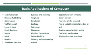 BASICS_OF_COMPUTER_AND_PROBLEM_SOLVING.pptx | Computing | Technology ...