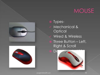 Basics of Computer Hardwares.. JANGID ML | PPT