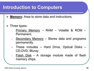 Basics of computers | PPT