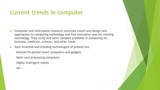 BASICS OF COMPUTERS | PPTX