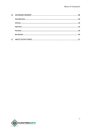 Basics of computers_tutorial | PDF