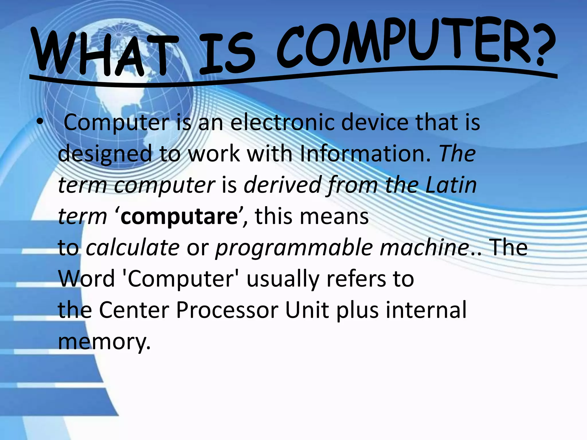 Basics of Computer! BATRA COMPUTER CENTRE IN AMBALA | PPTX