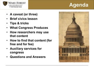 Climbing Capitol Hill: Basics of Congressional Research | PPTX