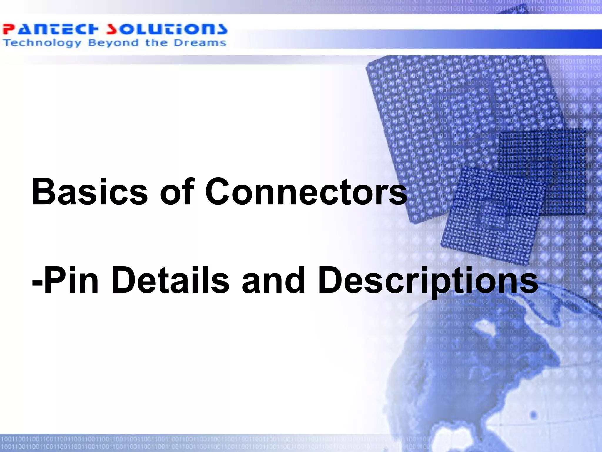 Basics of Connectors | PDF