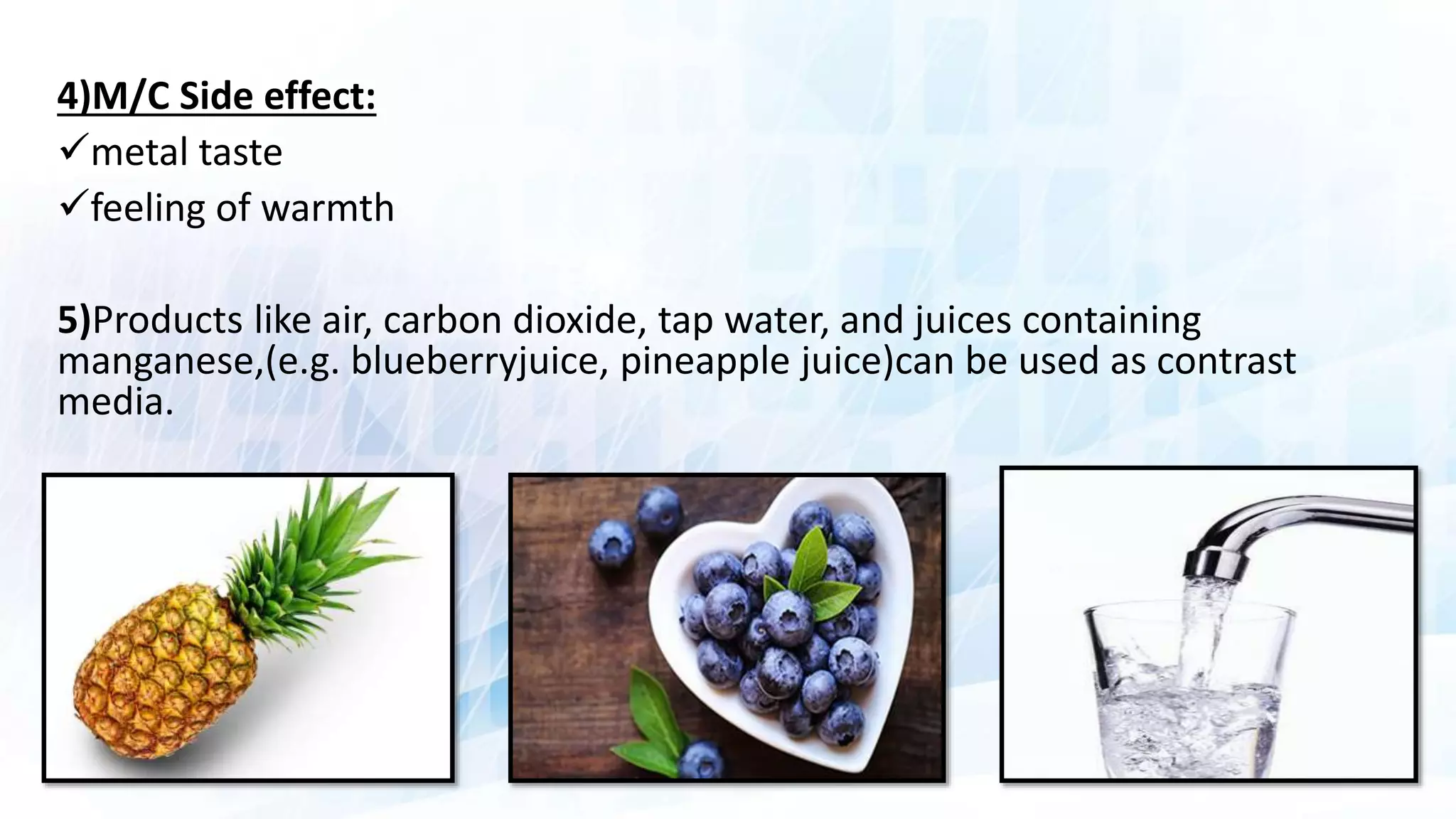 Basics of contrast media | PPTX