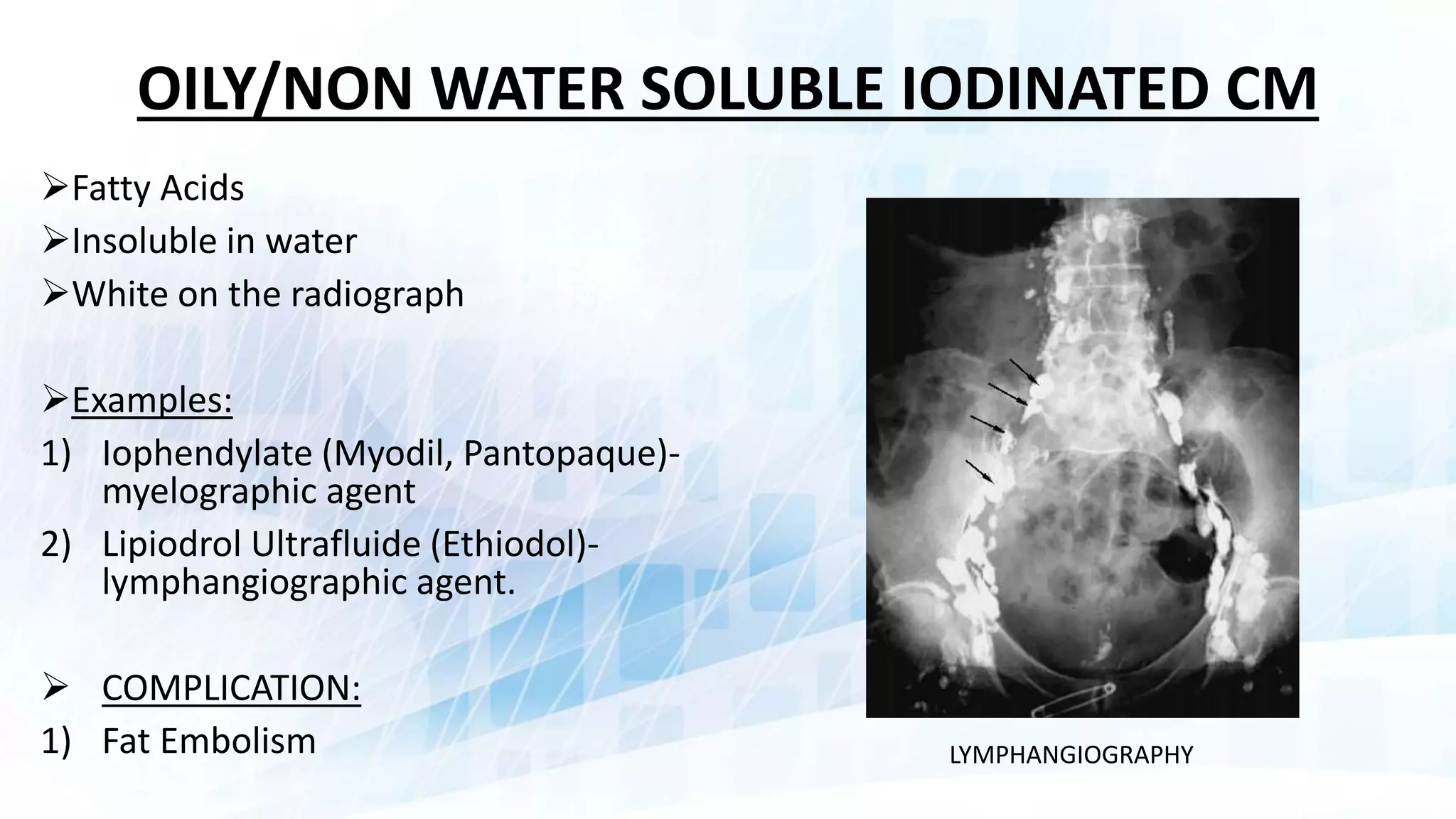 Basics of contrast media | PPTX