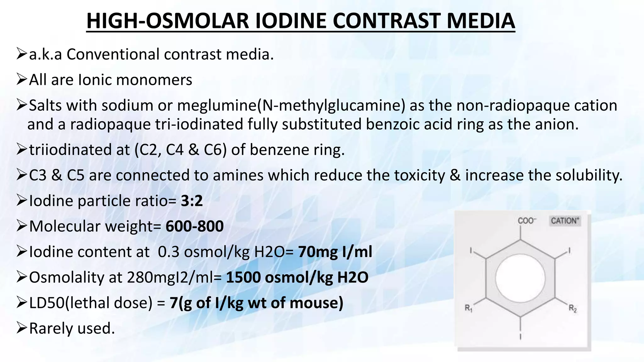 Basics of contrast media | PPTX