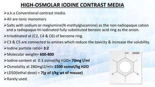 Basics of contrast media | PPTX