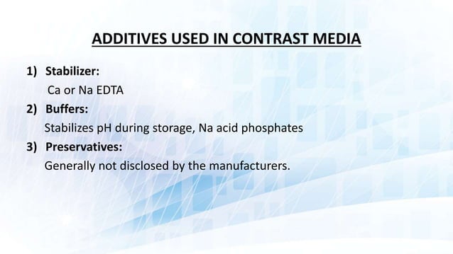 Basics of contrast media | PPTX | Digestive Disorders | Diseases and ...