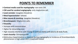 Basics of contrast media | PPTX
