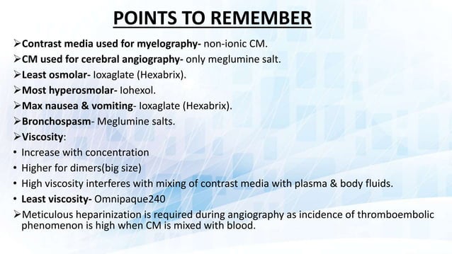 Basics of contrast media | PPTX | Digestive Disorders | Diseases and Conditions