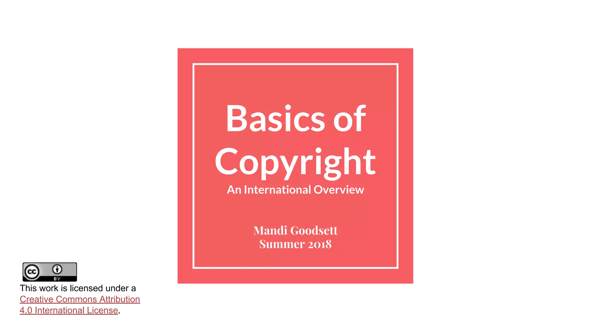 Basics of Copyright | PDF