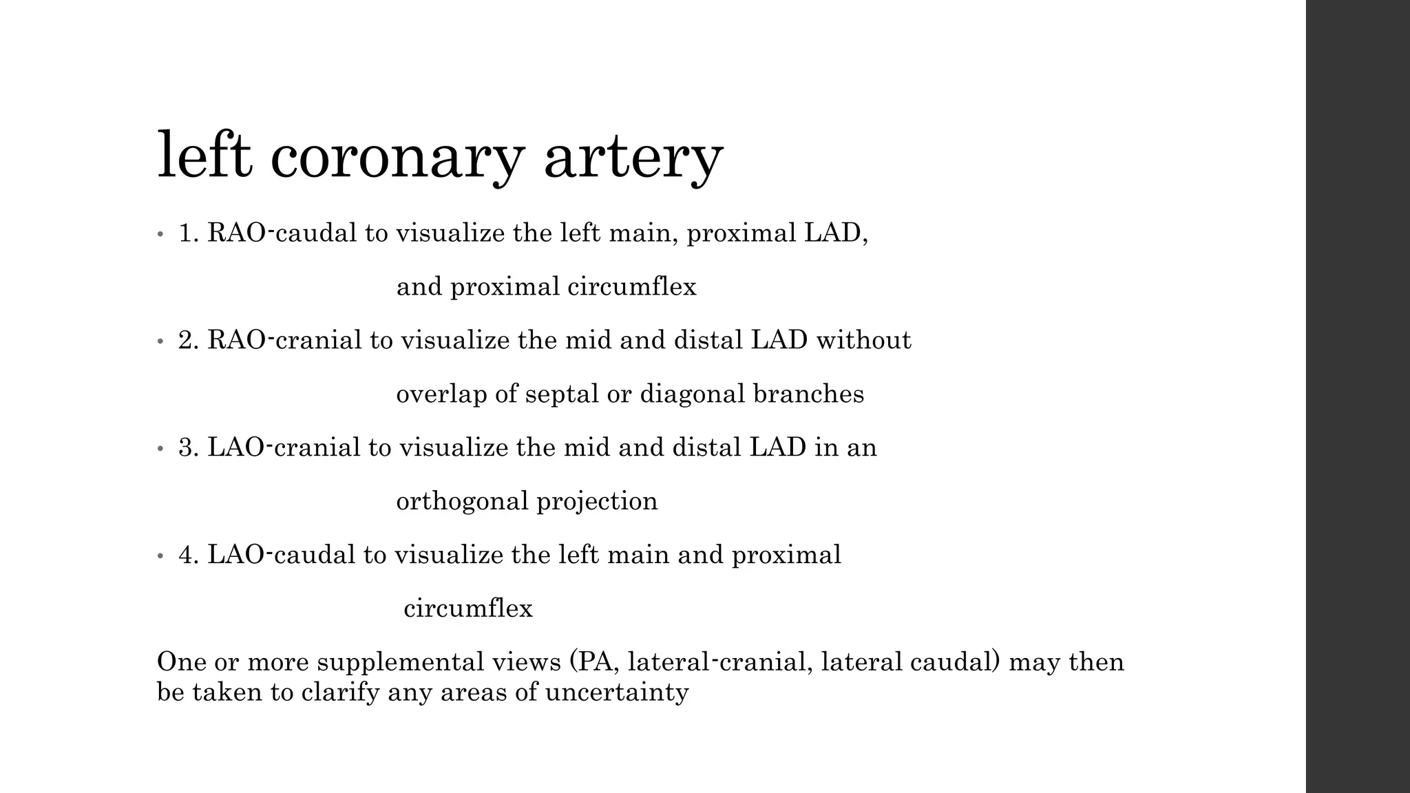 Basics of coronary artery anatomy and angiographic views | PPTX