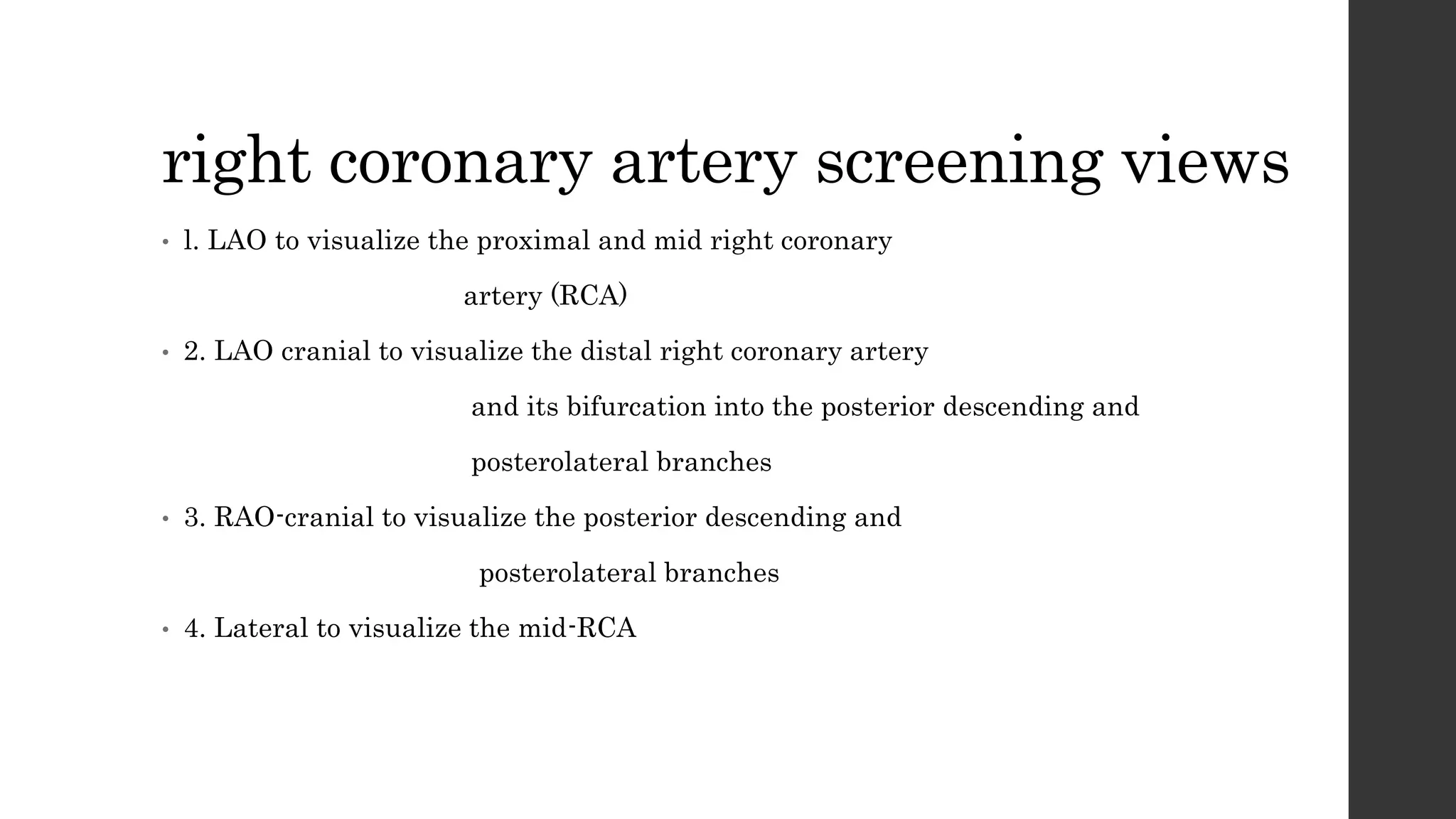 Basics of coronary artery anatomy and angiographic views | PPTX