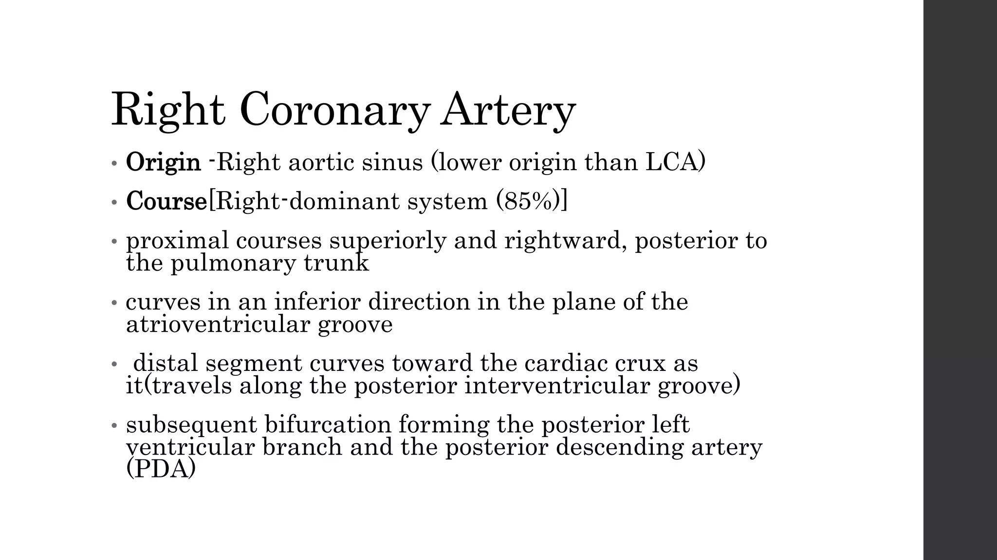 Basics of coronary artery anatomy and angiographic views | PPTX