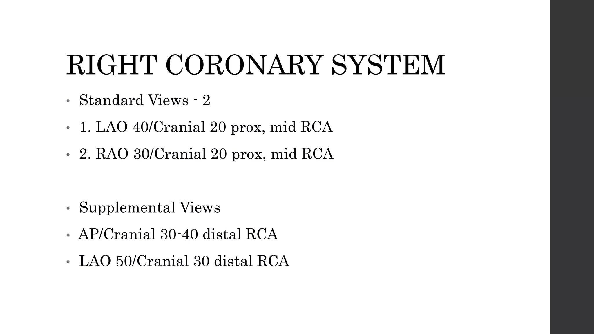 Basics of coronary artery anatomy and angiographic views | PPTX