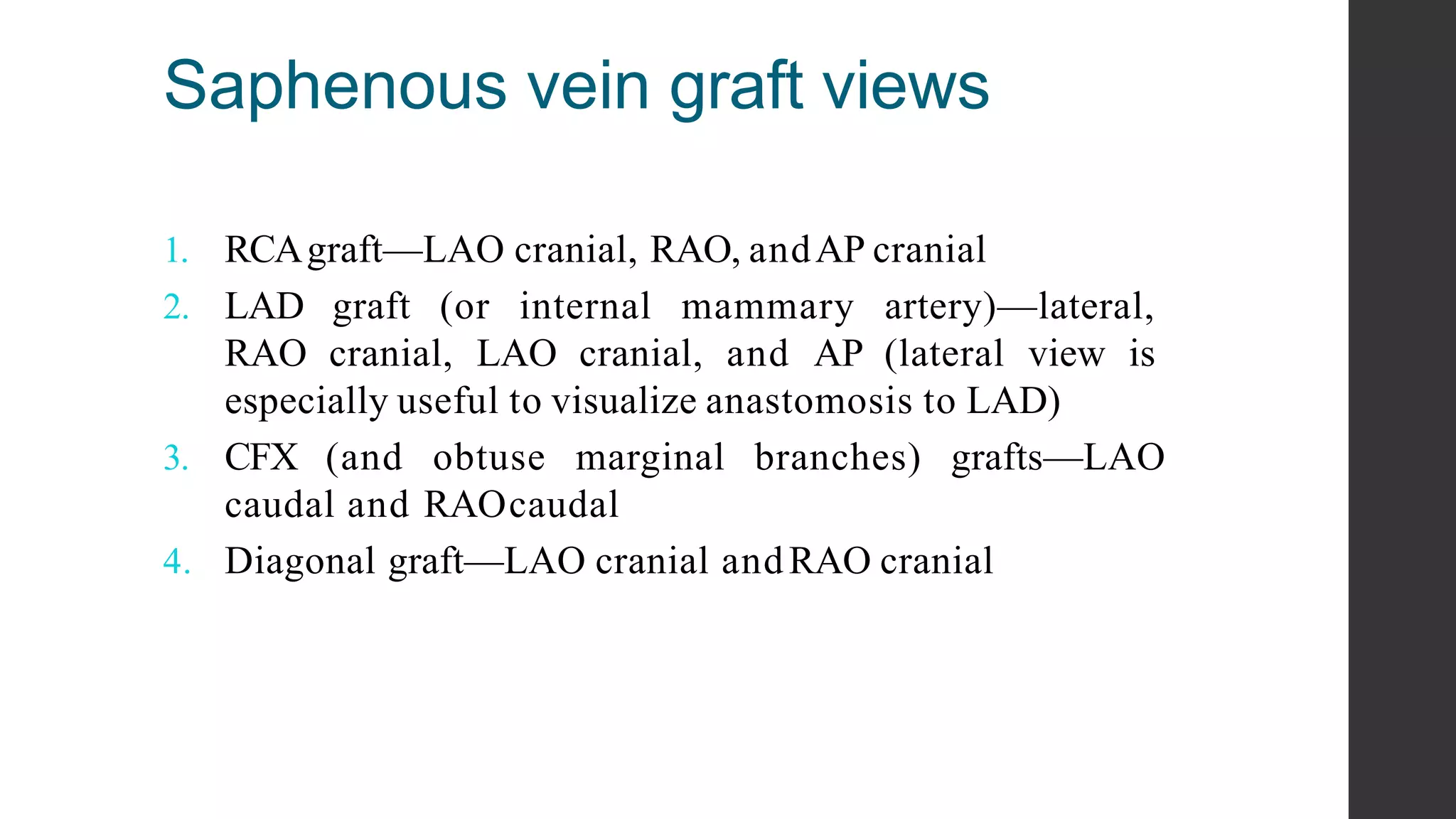 Basics of coronary artery anatomy and angiographic views | PPTX