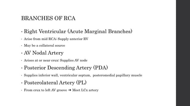 Basics of coronary artery anatomy and angiographic views | PPTX