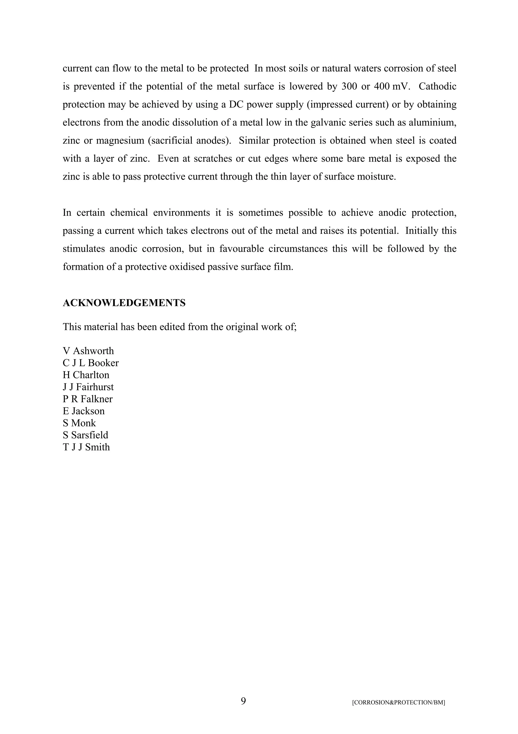 Basics Of Corrosion Control Pdf