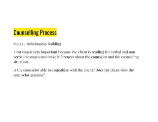 Basics of counselling | PPT
