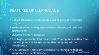 Introduction of c programming | PPTX