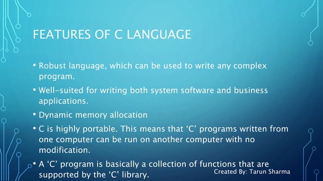 Introduction Of C Programming Ppt