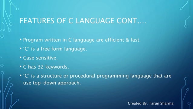 Introduction of c programming | PPTX | Programming Languages | Computing