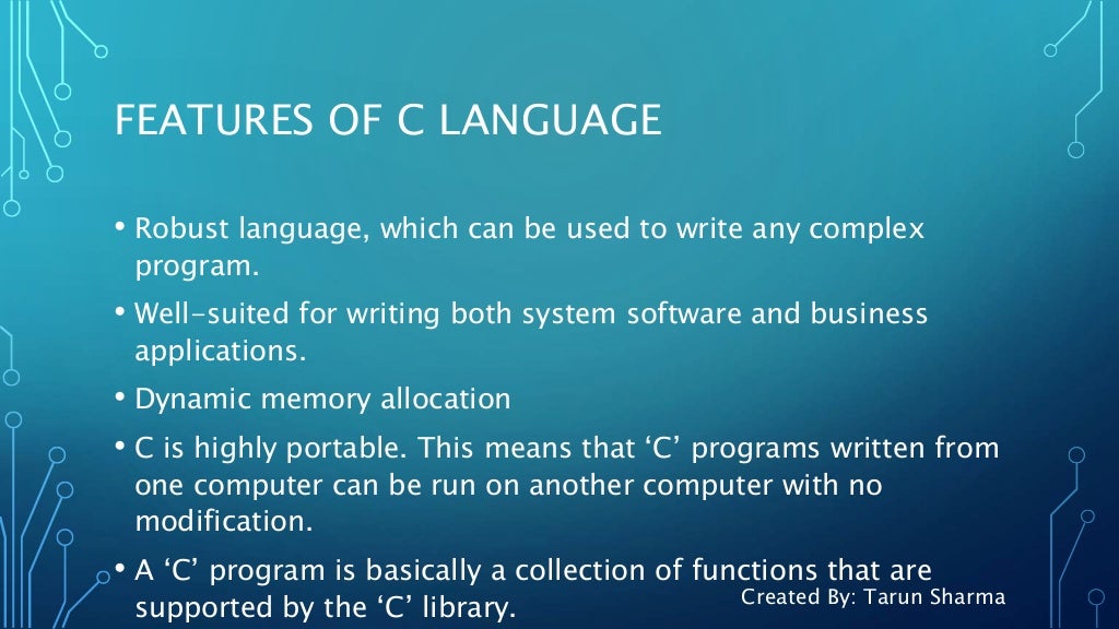 Introduction Of C Programming