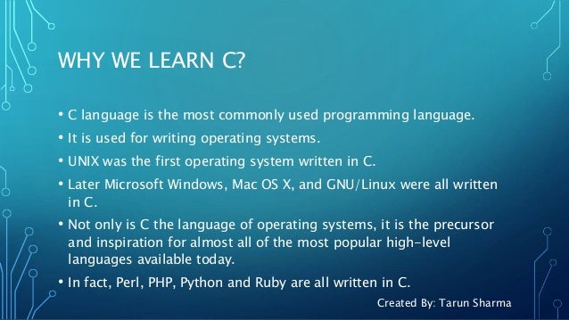 Introduction Of C Programming