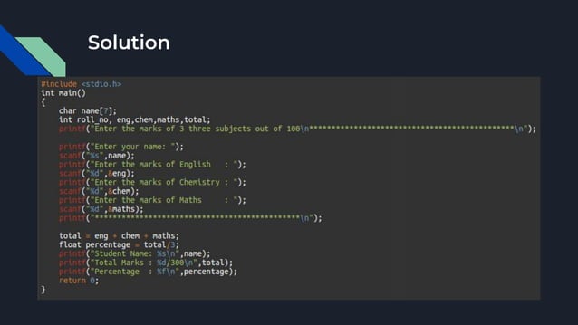 Basic of C Programming | 2022 Updated | By Shamsul H. Ansari | PPT