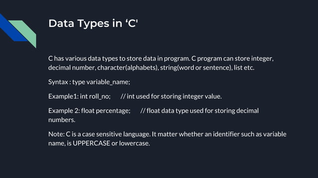 Basic of C Programming | 2022 Updated | By Shamsul H. Ansari | PPTX