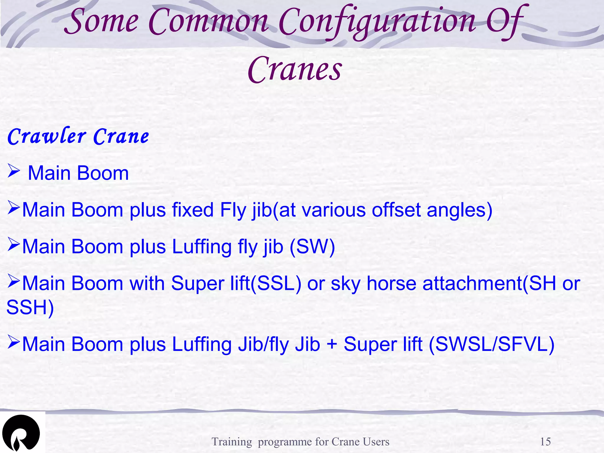 Basics of crane | PPT