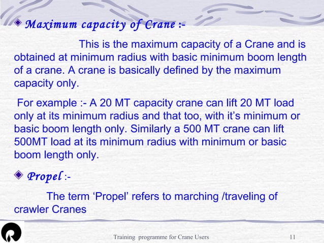 Basics of crane | PPT