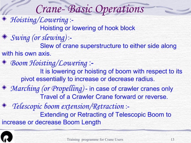 Basics of crane | PPT
