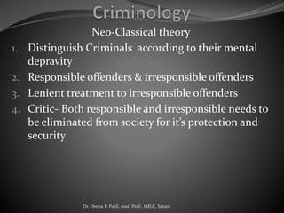 Basics of criminology | PDF