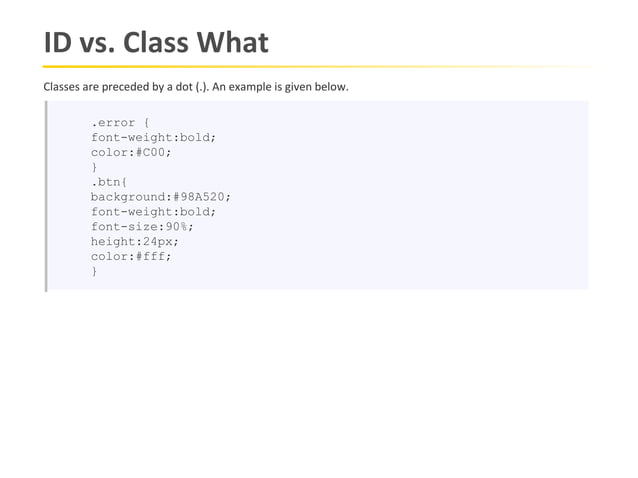 Basics Of Css And Some Common Mistakes | PPT
