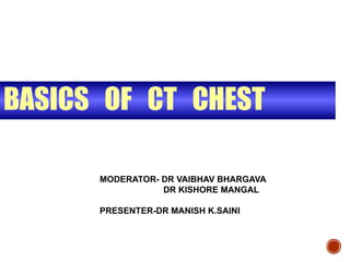 Basics of CT chest including different views and how to read a chest ct ...