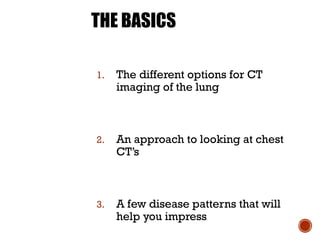 Basics of CT chest including different views and how to read a chest ct ...