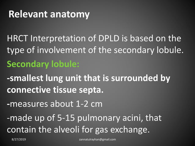 Basics of CT Chest | PPTX