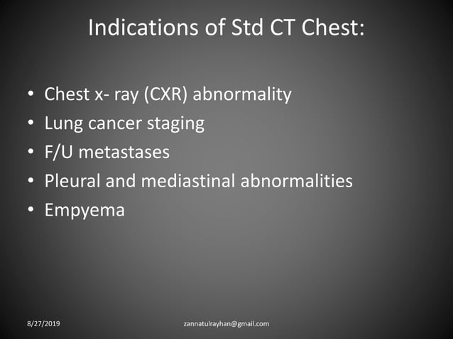 Basics of CT Chest | PPTX