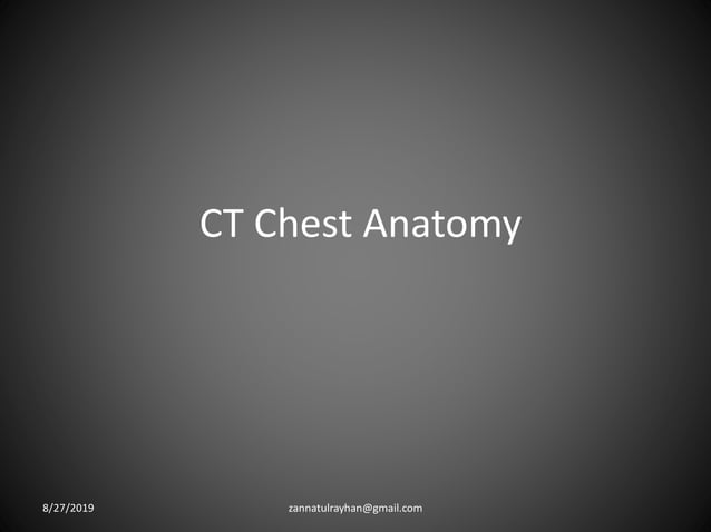 Basics of CT Chest | PPTX