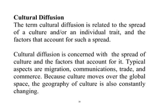 Basics of Cultural Geography | PDF
