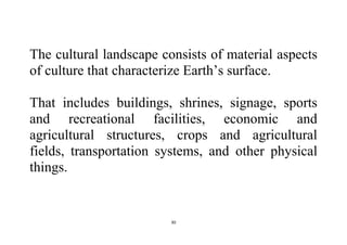 Basics of Cultural Geography | PDF