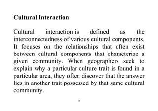 Basics of Cultural Geography | PDF