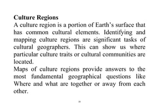Culture Region Definition