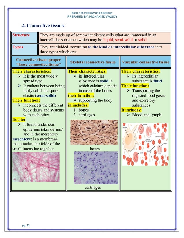 basics of histology and cytology science | PDF