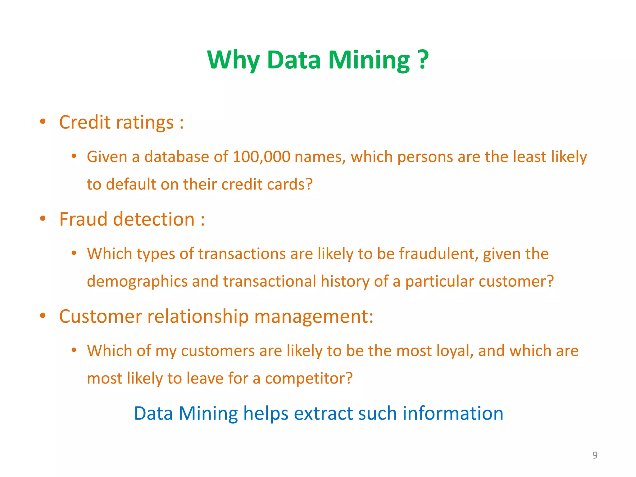 Basics of data mining | PDF
