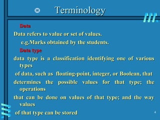Basics of data structure | PPT