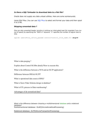 Basics+of+Datawarehousing | PDF