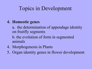 Basics of dev genetics ASHOK D KTISTU JAYANTI COLLEGE | PPT